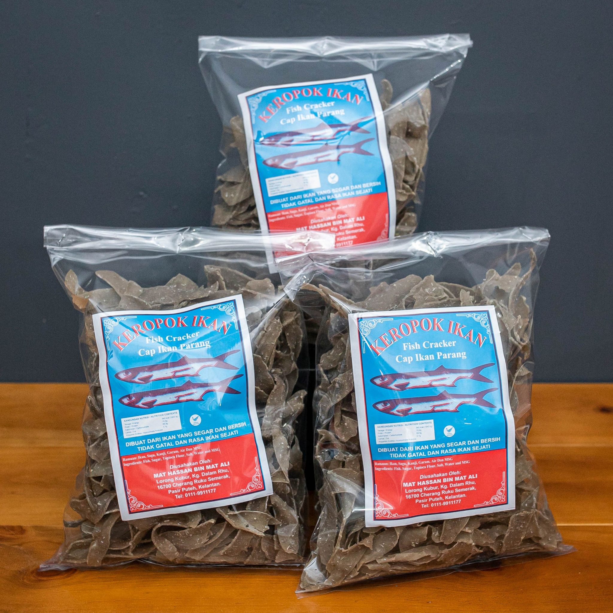 Dried Fish Crackers (Keropok) Terengganu - Halal Street UK