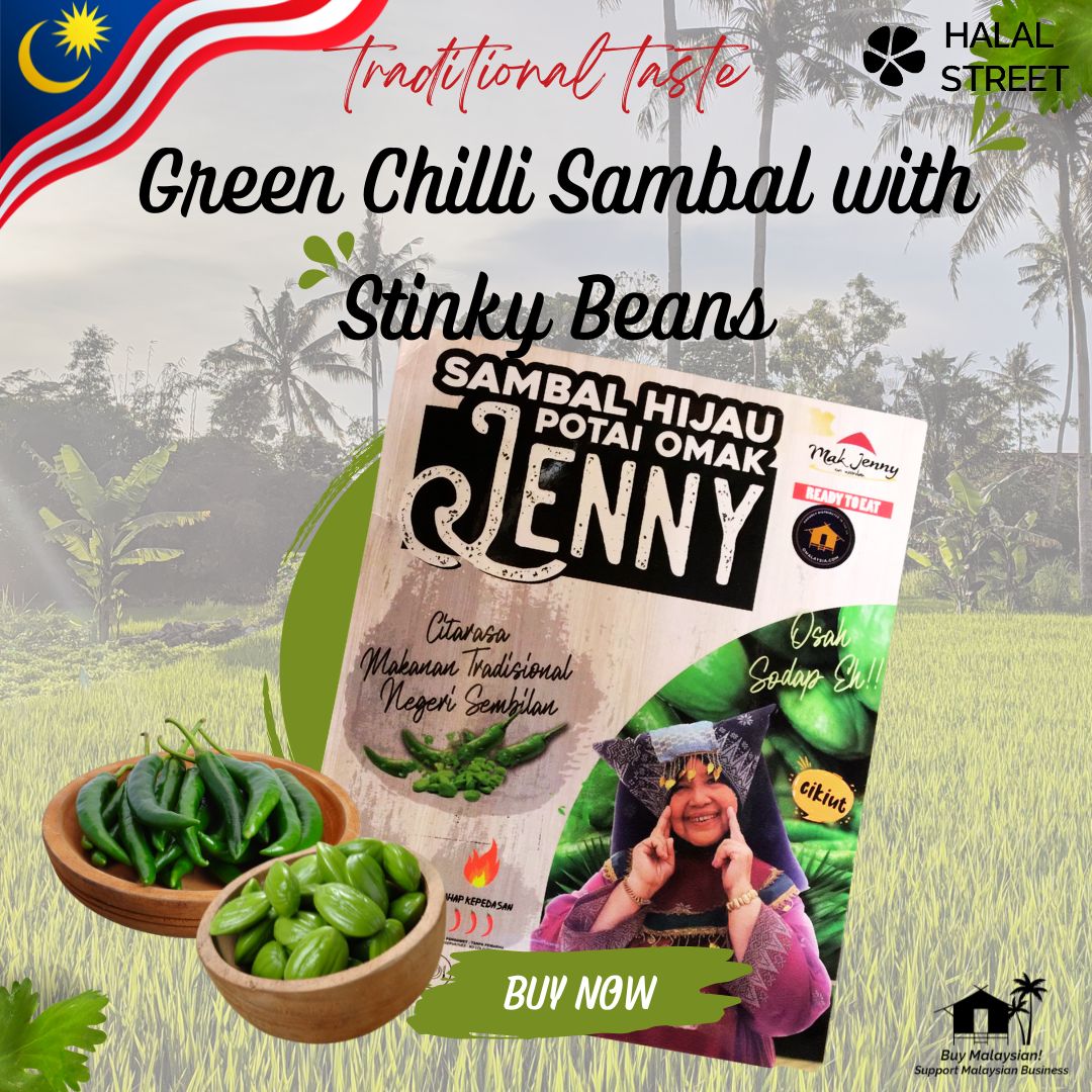 Green Chilli Sambal With Stinky Beans (Petai) (200gm) by Mak Jenny ...